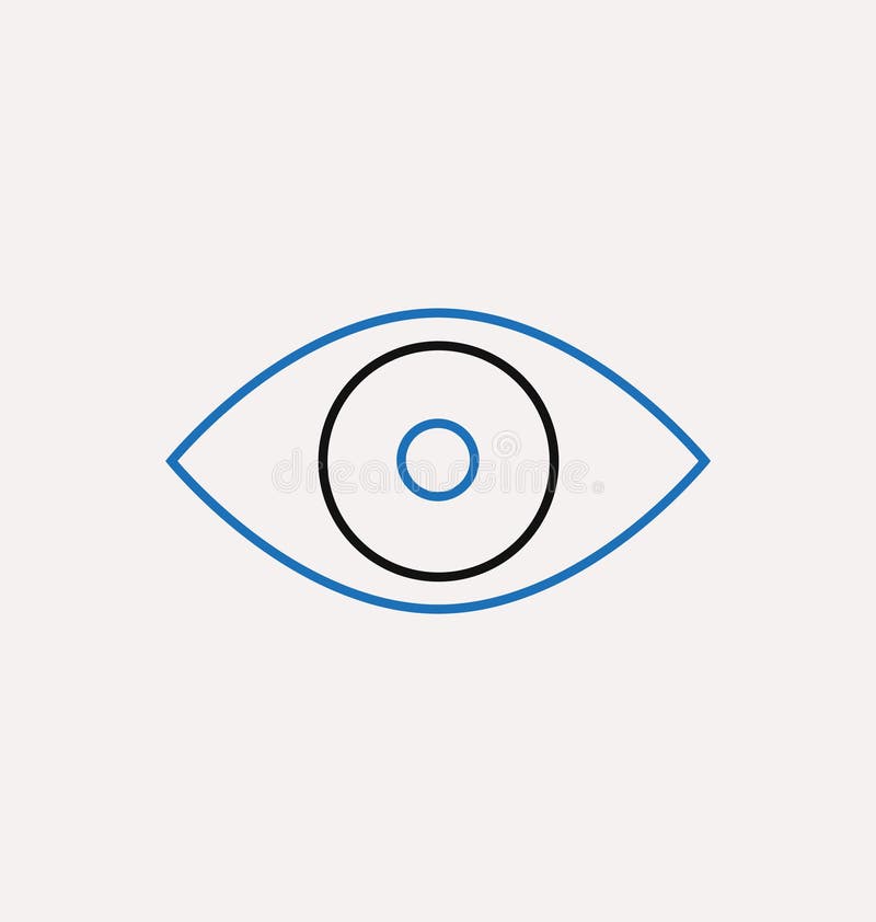 Abstract and geometric eye stock vector. Illustration of person - 64871006