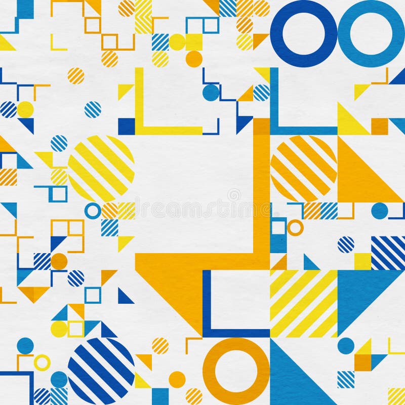 Abstract Geometric Figures, Bauhaus Background Stock Illustration ...