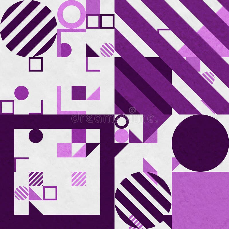 Abstract Geometric Figures, Bauhaus Background Stock Illustration ...