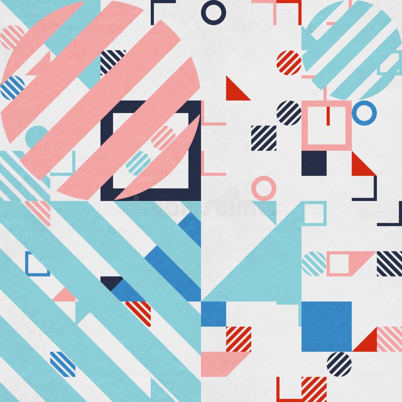 Abstract Geometric Figures, Bauhaus Background Stock Photo - Image of ...