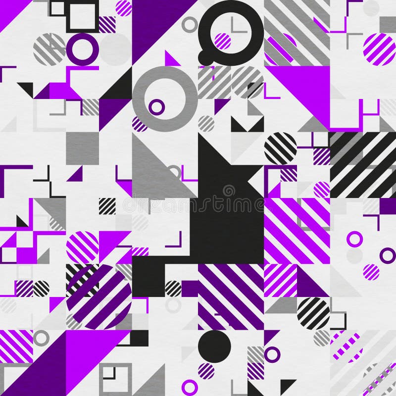 Abstract Geometric Figures, Bauhaus Background Stock Illustration ...