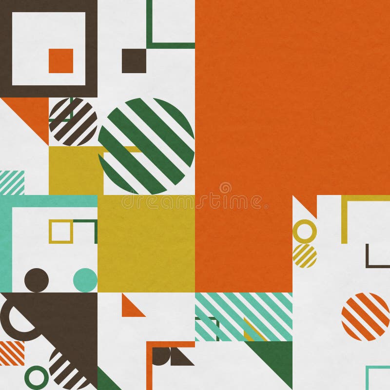 Abstract Geometric Figures, Bauhaus Background Stock Photo - Image of ...
