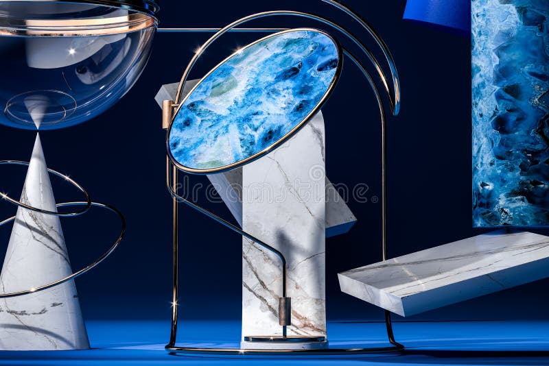 Stone Space Gate Portal To Another Worlds and Universe. 3d Rendering ...