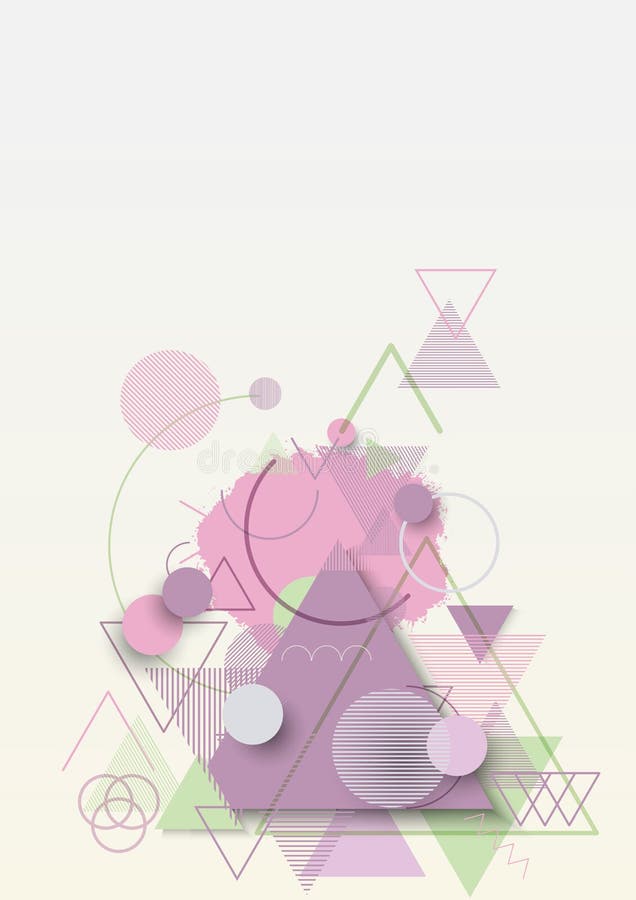 Abstract Geometric Flat Background Stock Vector - Illustration of trendy, modern: 102207774