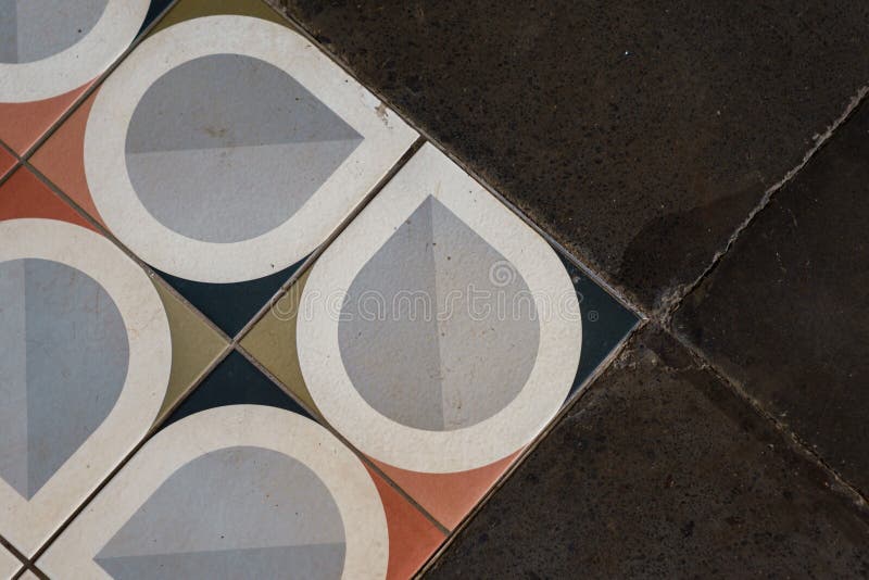 Abstract Geometric Floor Tiles Stock Image - Image of palette, floor ...