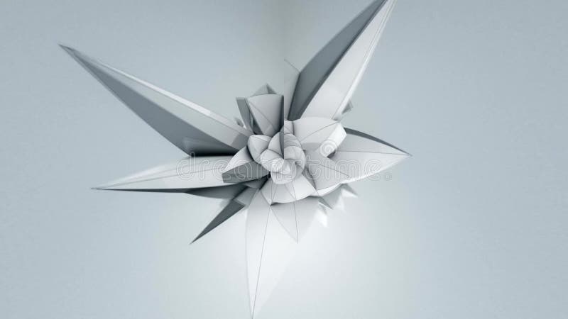 Abstract Geometric Flower stock video. Video of artistic - 341901323