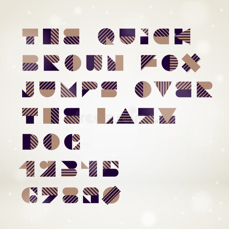Geometric Font Stock Illustrations – 816,337 Geometric Font Stock ...