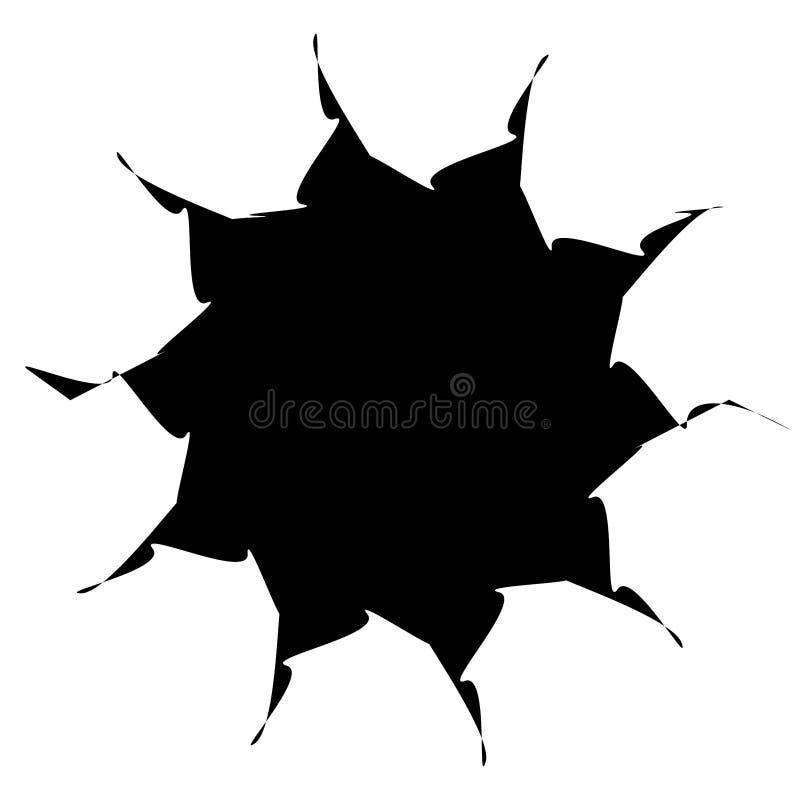 Abstract Geometric Form, Shape. Distorted, Deformed Patch Element Stock ...