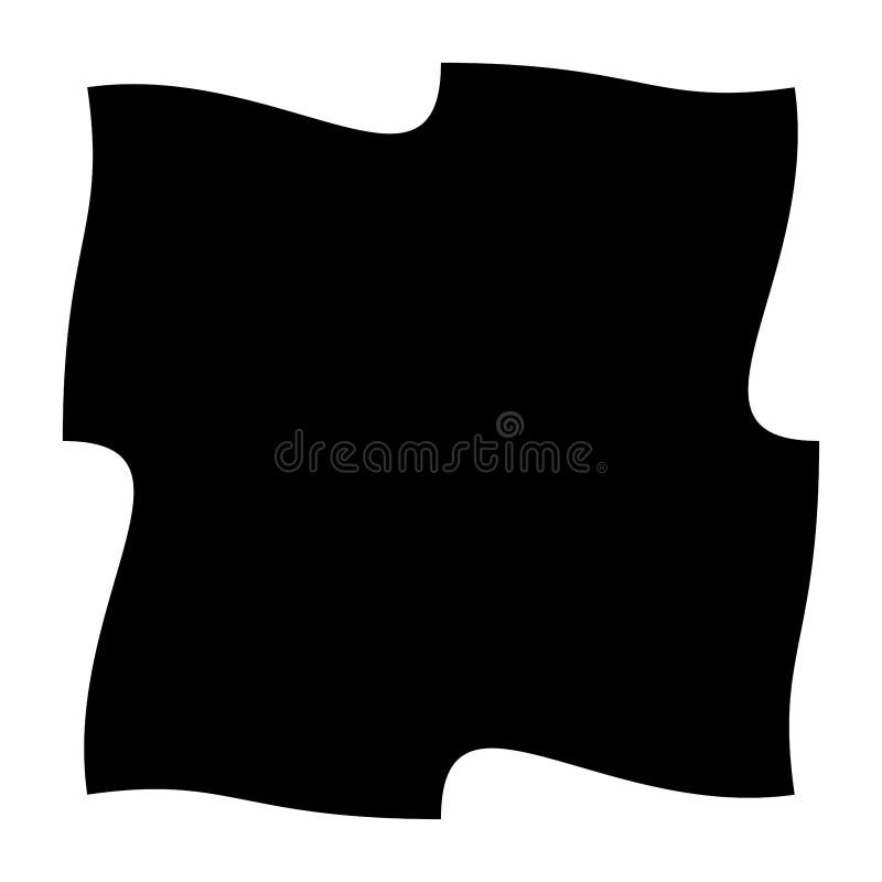 Abstract Geometric Form, Shape. Distorted, Deformed Patch Element Stock ...