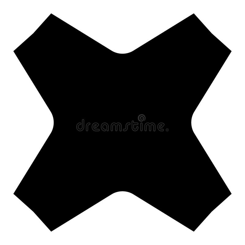 Abstract Geometric Form, Shape. Distorted, Deformed Patch Element Stock ...