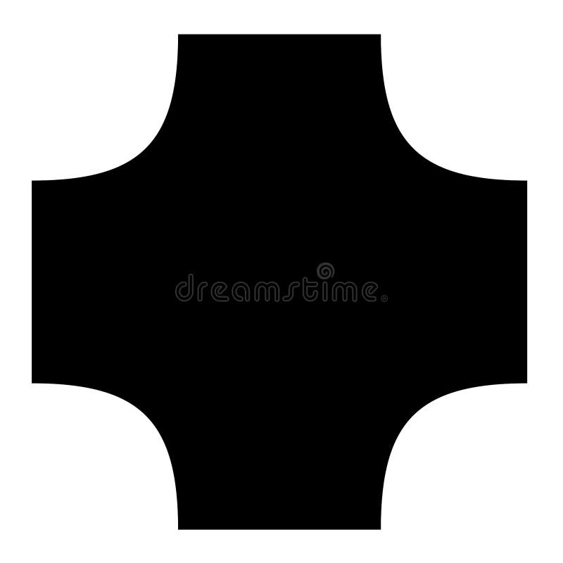 Abstract Geometric Form, Shape. Distorted, Deformed Patch Element Stock ...