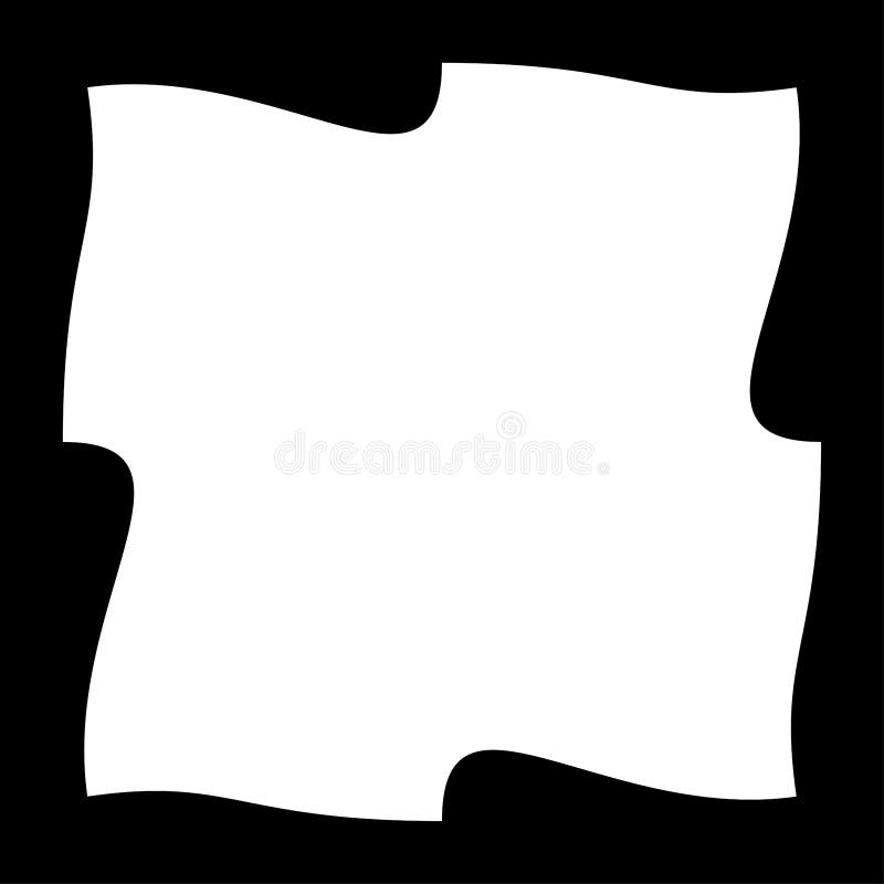 Abstract Geometric Form, Shape. Distorted, Deformed Patch Element Stock ...