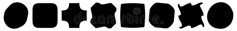 Abstract Geometric Form, Shape. Distorted, Deformed Patch Element Stock ...