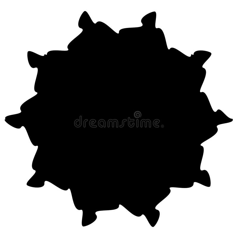 Abstract Geometric Form, Shape. Distorted, Deformed Patch Element Stock ...