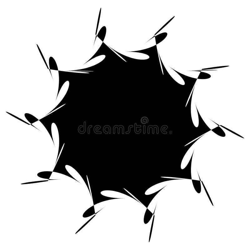 Abstract Geometric Form, Shape. Distorted, Deformed Patch Element Stock ...