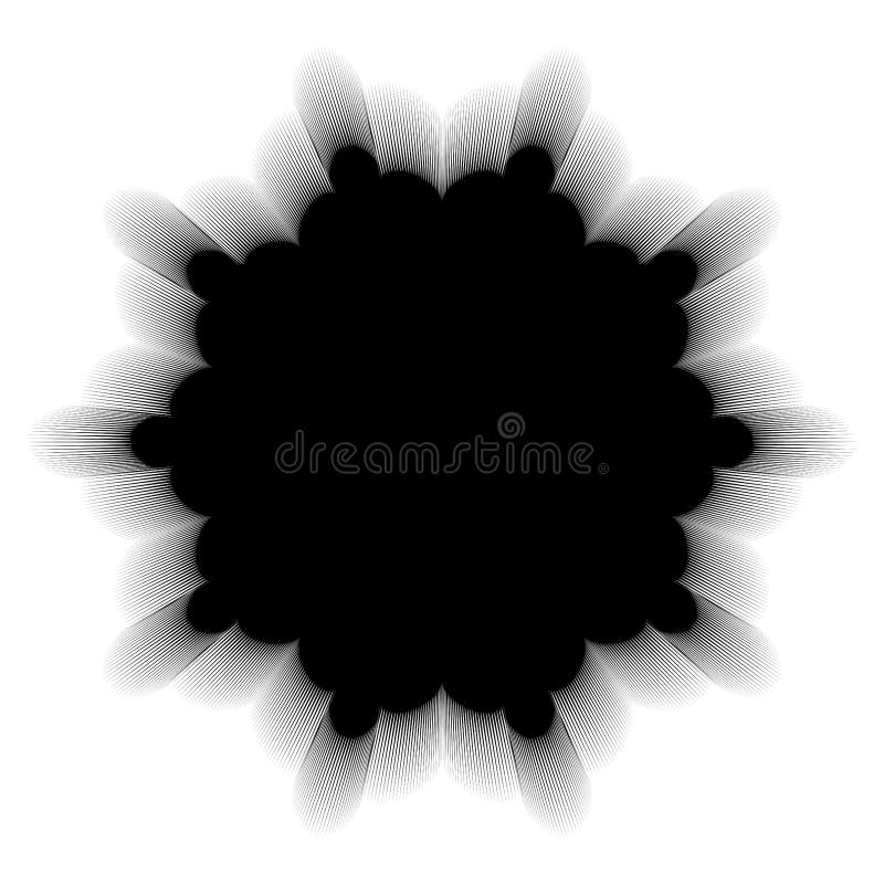 Abstract Geometric Form, Shape. Distorted, Deformed Patch Element Stock ...