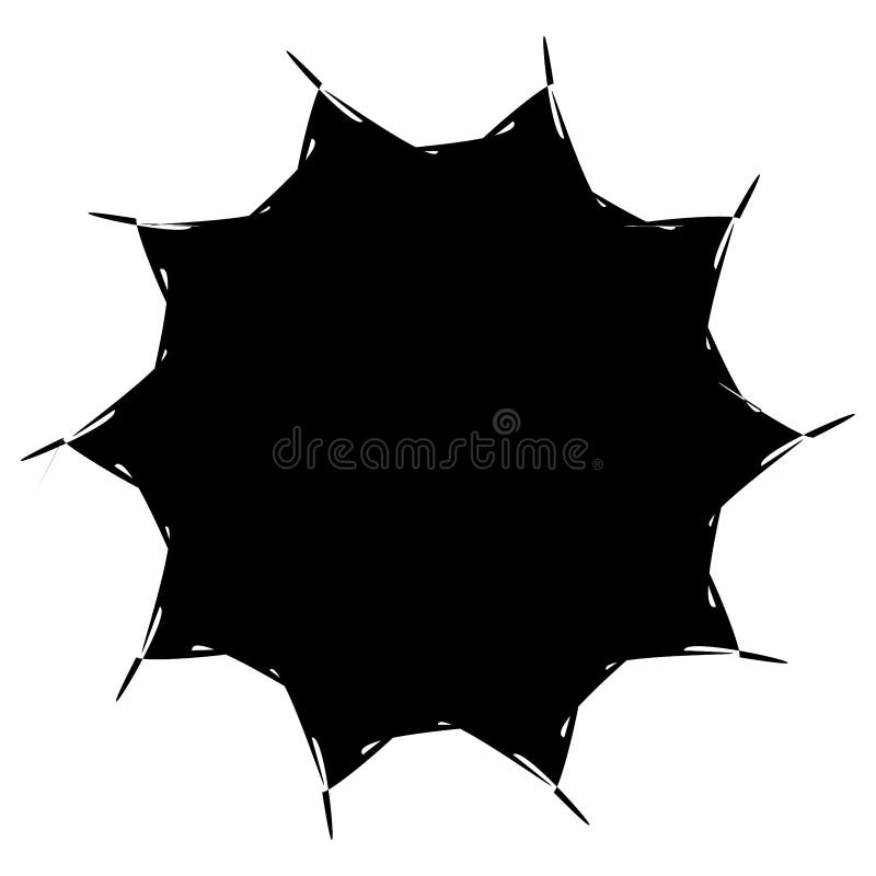 Abstract Geometric Form, Shape. Distorted, Deformed Patch Element Stock ...