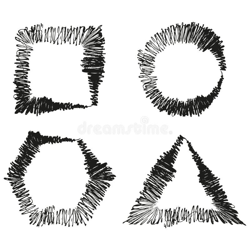 Abstract Geometric Forms. Artistic Line Design. Bold Black Textures ...