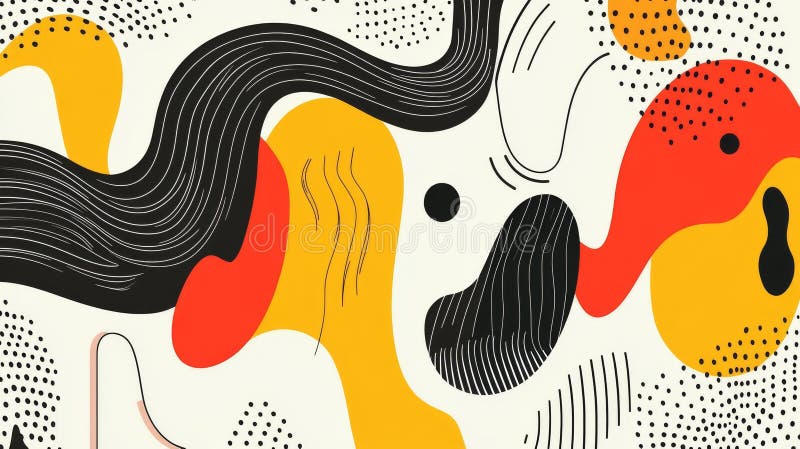 Abstract Geometric Forms Come Together in a Dynamic Display of ...