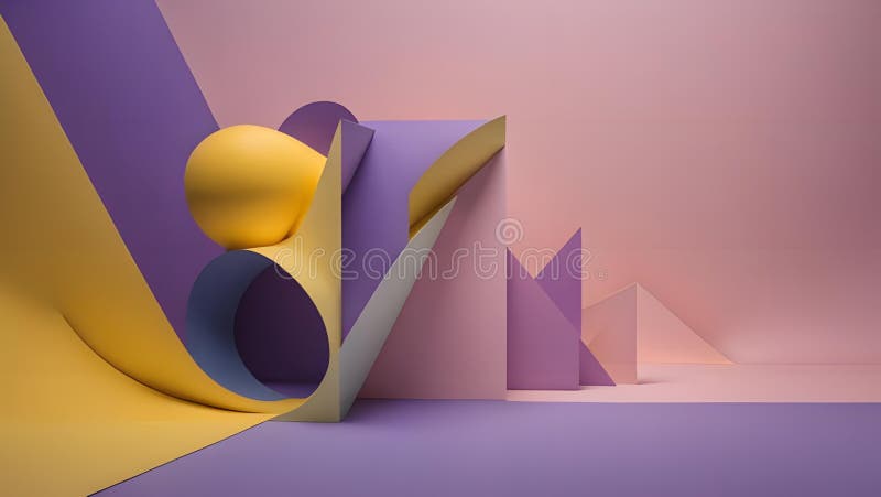Abstract Geometric Forms. Minimal Background Design Stock Illustration ...