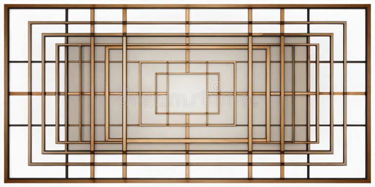 Abstract Geometric Framework Design with Nested Rectangular Panels and ...