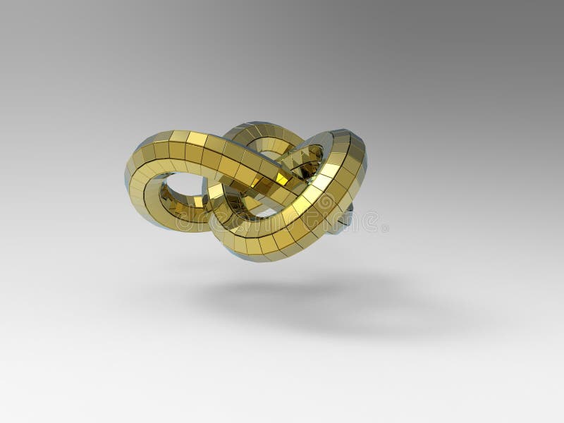 Abstract Geometric Golden Shape in Grey Background Stock Photo - Image ...