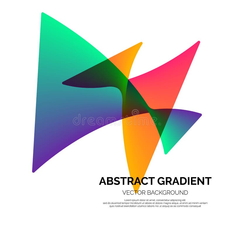 Abstract Geometric Gradient Poster Background Stock Illustration ...