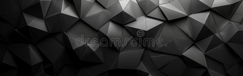 Abstract Geometric Gradient Shapes on Dark Background for Print and Web ...