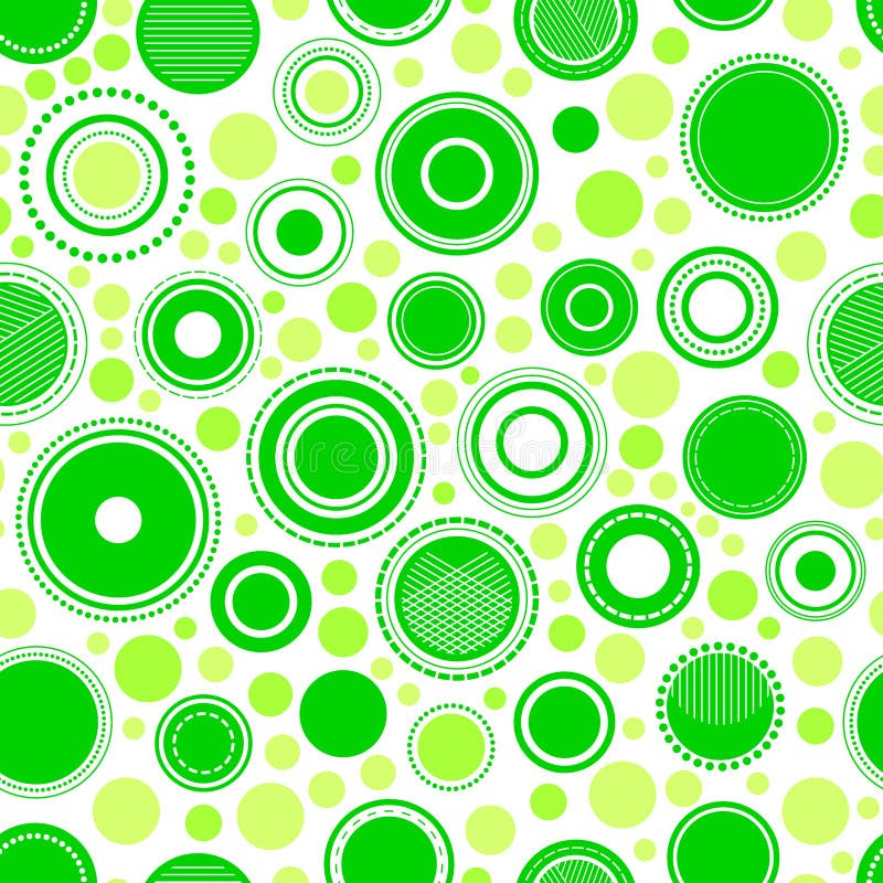 Abstract Geometric Green Circles Seamless Pattern Vector Stock Vector Image 41673987