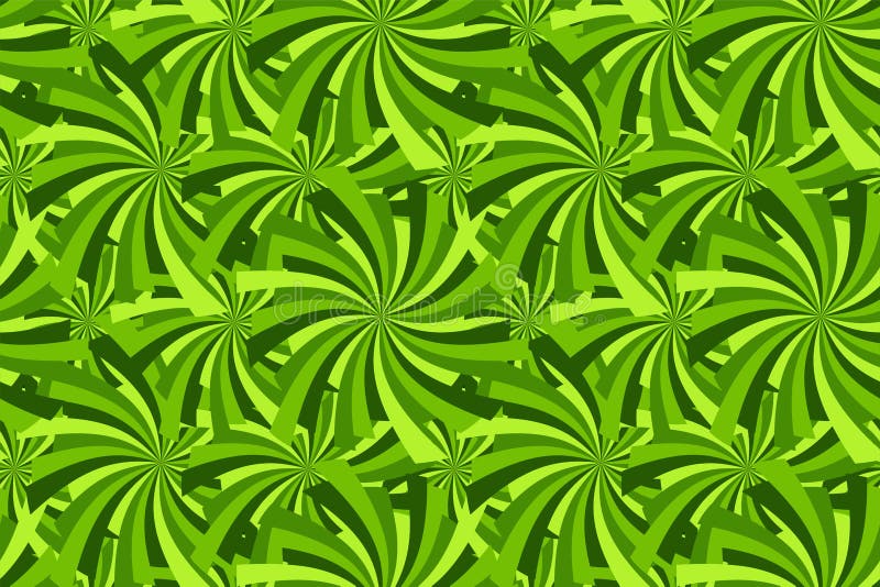 Abstract Geometric Green Floral Vector Seamless Pattern Stock Vector ...