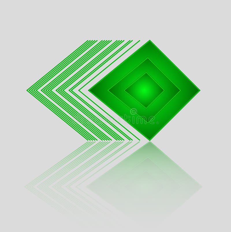 Abstract Geometric Green Triangle Pattern Stock Illustration ...