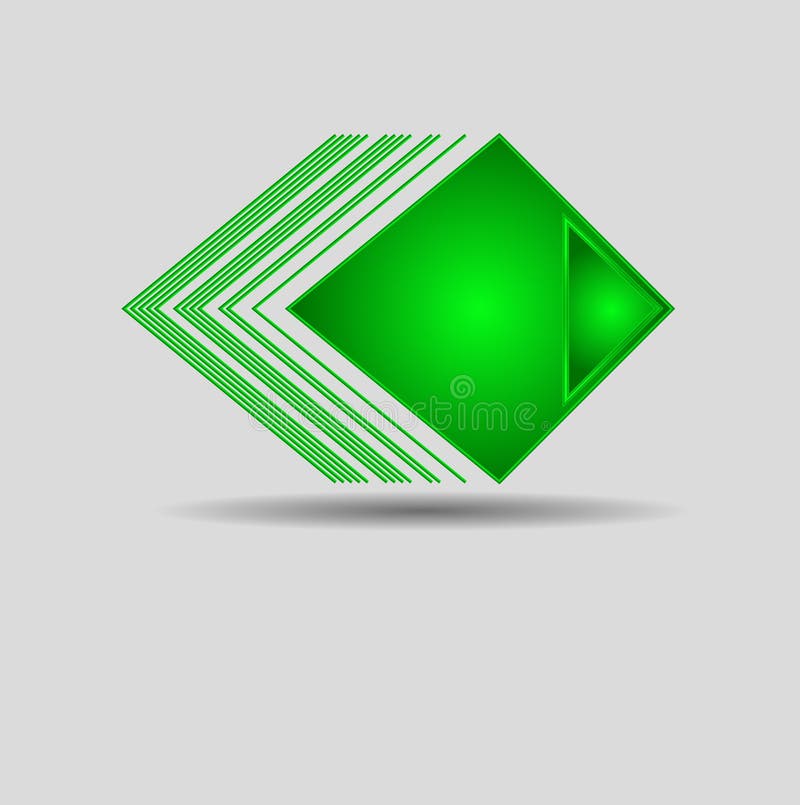 Abstract Geometric Green Triangle Pattern Stock Illustration ...