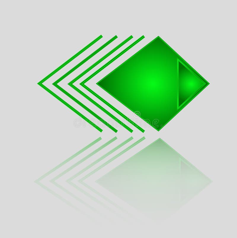 Abstract Geometric Green Triangle Pattern Stock Illustration ...