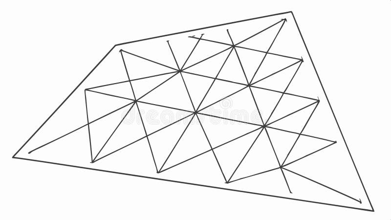 Abstract Geometric Grid Lines Pattern Structural Design Element Vector Design Generative Ai