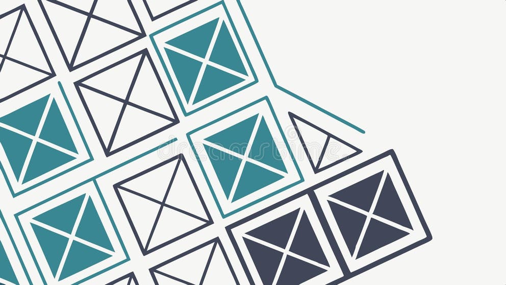 Abstract Geometric Grid Pattern with Squares, Structural Design Vector ...