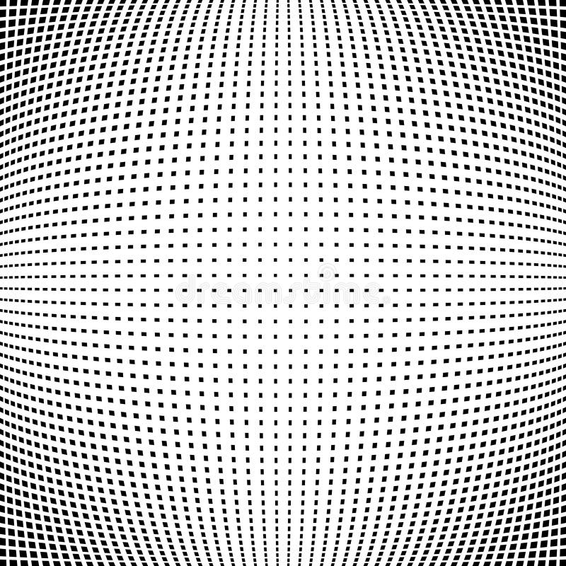 Abstract Geometric Halftone Dots Pattern with 3D Illusion Effect Stock ...