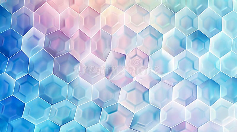 Abstract Geometric Hexagon Background with Honeycomb Patterns and ...