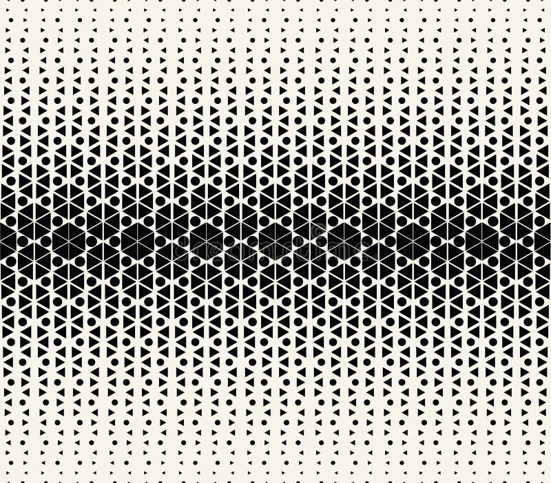 Hexagon Halftone Pattern Shapes Isolated on White Background. Modern ...