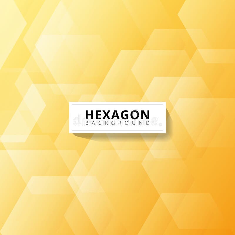 Yellow Hexagon Pattern Concept Design Abstract Technology Background ...