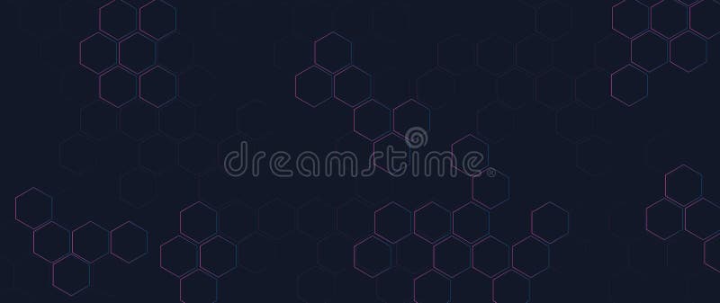 Abstract Geometric Hexagon Pattern with LED Light Trim. Futuristic ...