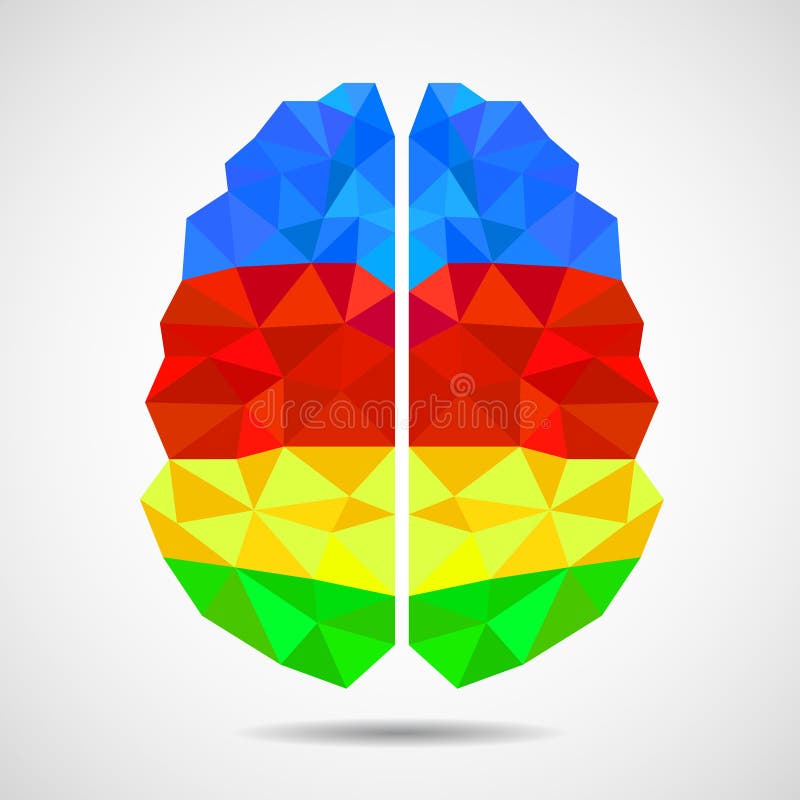 Geometric Brain Triangles Stock Illustrations – 264 Geometric Brain ...