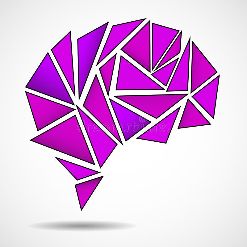 Geometric Brain Stock Illustrations – 9,435 Geometric Brain Stock ...