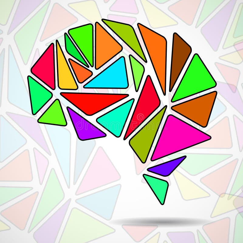 Geometric Brain Stock Illustrations – 9,435 Geometric Brain Stock ...