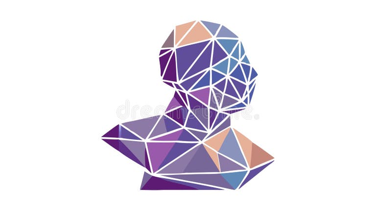 Abstract Geometric Human Bust AI Data, Vector Design Generative AI ...