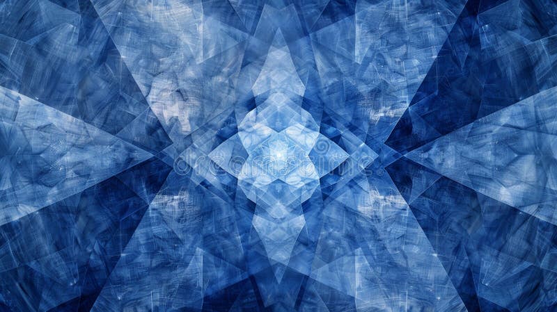 Abstract Geometric Ice Crystal Pattern Stock Image - Image of cool ...
