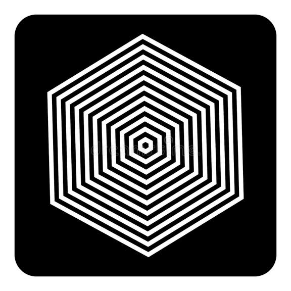 Abstract Geometric Icon in Hexagon Shape. Design Element Stock Vector ...