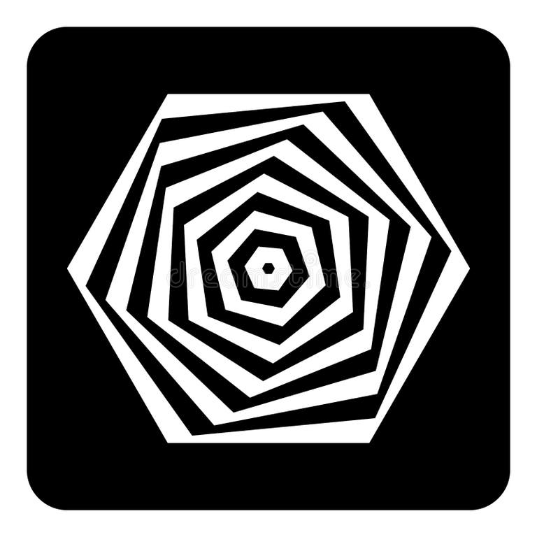 Abstract Geometric Icon in Hexagon Shape. Design Element Stock Vector ...