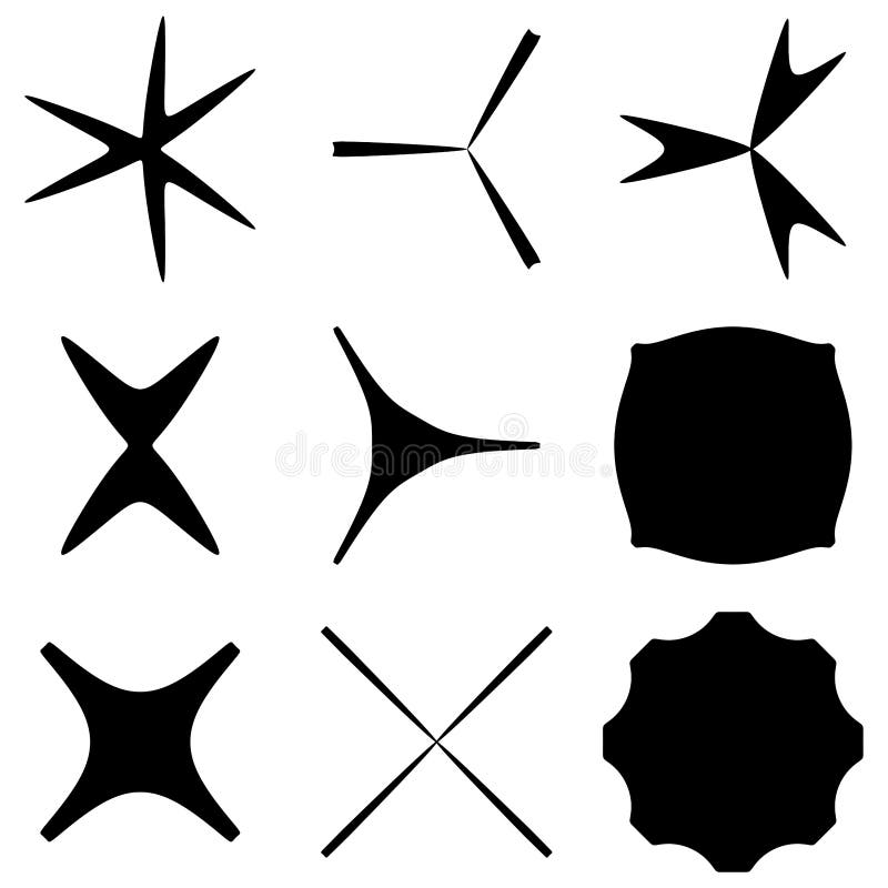 Abstract Geometric Icon, Symbol Element Shape Stock Vector ...