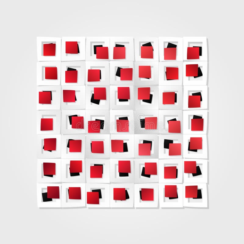 Abstract Geometric Illustration with Frames and Squares. Stock ...