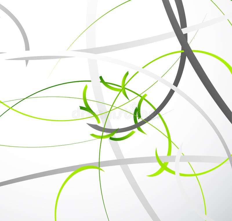 Abstract Geometric Illustration with Random Dynamic Lines. Abstract ...